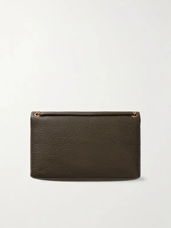 Saint Laurent Cassandre Textured-leather Shoulder Bag