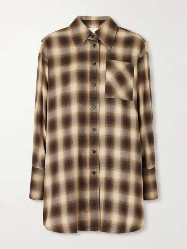 Co Checked Lyocell Shirt