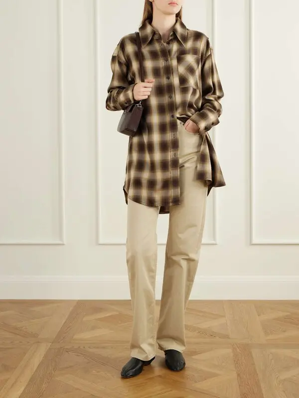 Co Checked Lyocell Shirt