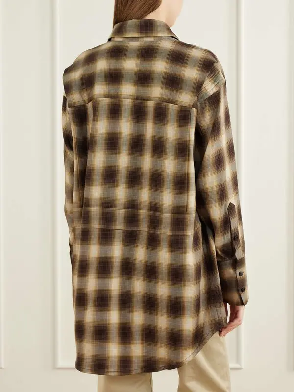 Co Checked Lyocell Shirt