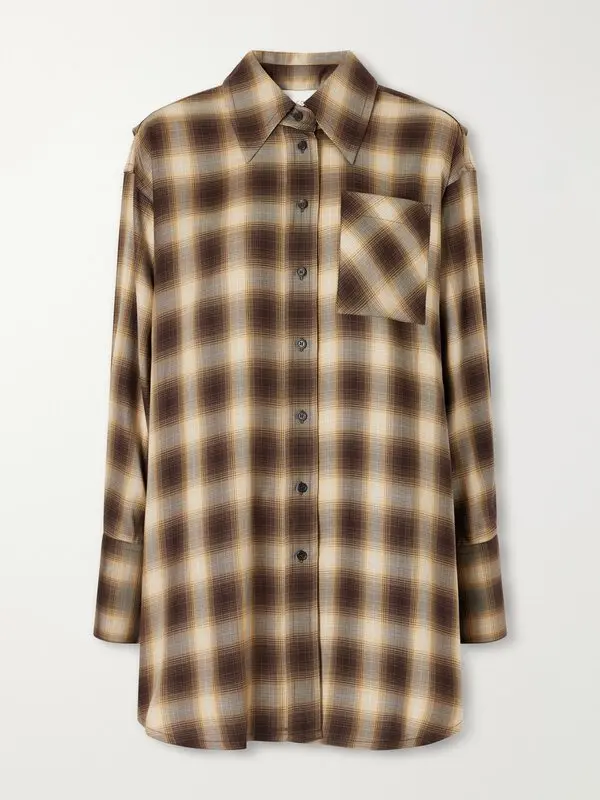 Co Checked Lyocell Shirt