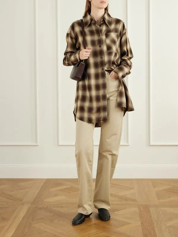 Co Checked Lyocell Shirt