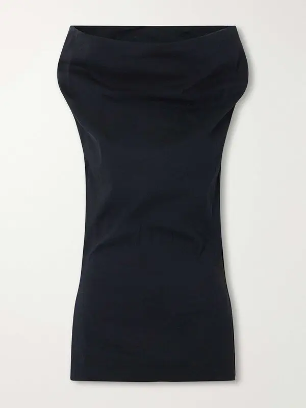 Issey Miyake Allow Stretch Washi-blend Top - Navy