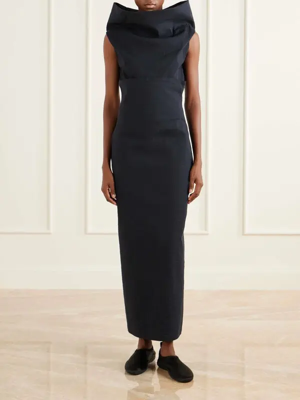 Issey Miyake Allow Stretch Washi-blend Maxi Skirt