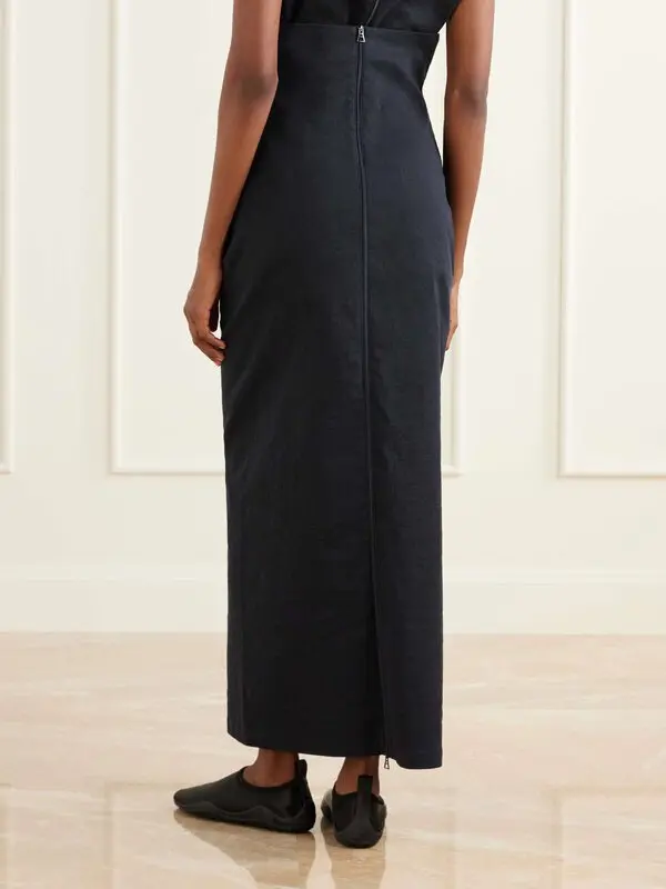 Issey Miyake Allow Stretch Washi-blend Maxi Skirt