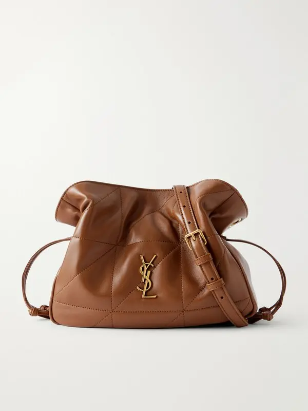 Saint Laurent Jamie Quilted Leather Shoulder Bag - Brown
