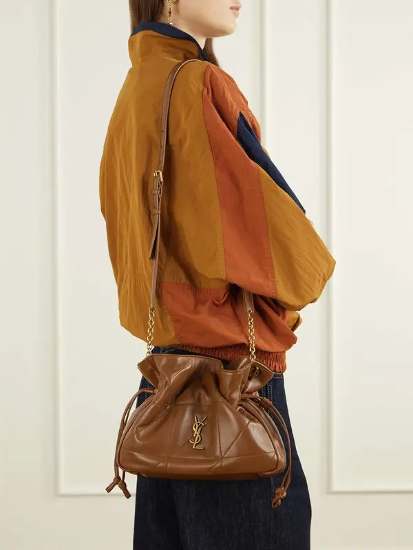 Saint Laurent Jamie Quilted Leather Shoulder Bag - Light Brown