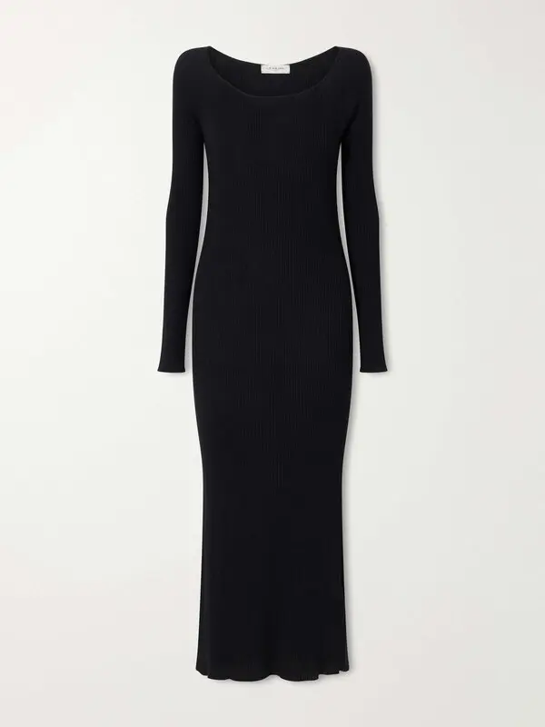 Le Kasha Ternil Ribbed Cashmere Maxi Dress