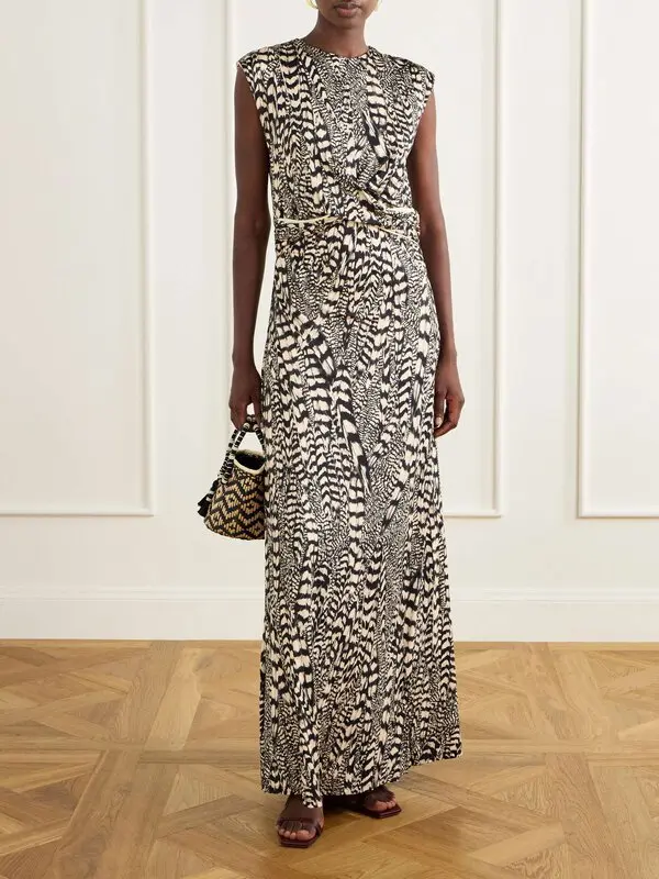 Johanna Ortiz Silent Rising Printed Stretch Maxi Dress