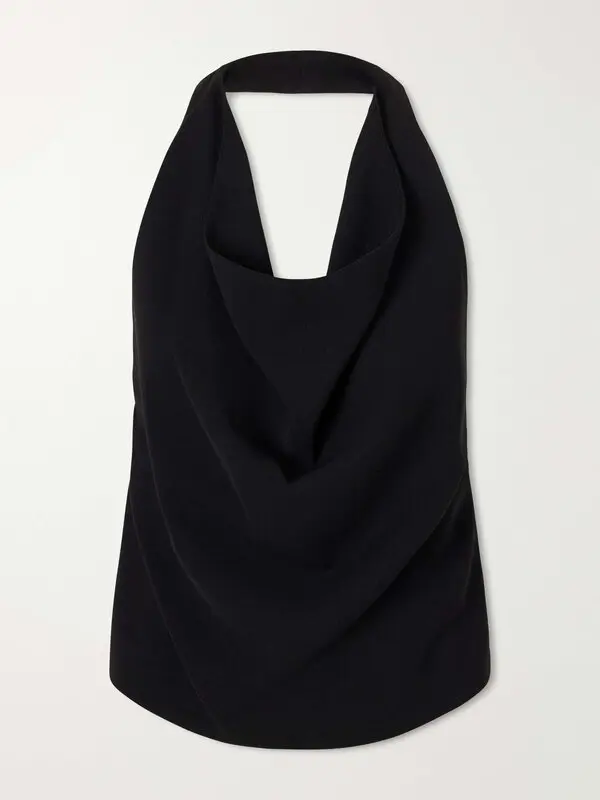 ILKYAZ OZEL Assisi Draped Crepe Top