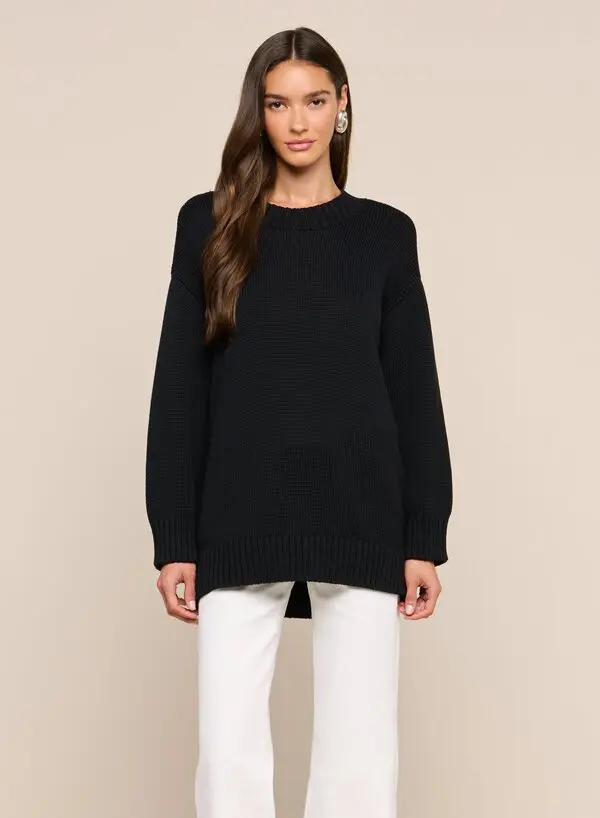 L'Agence Loden Pullover - Black