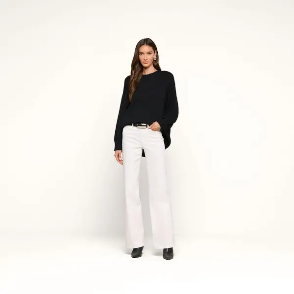 L'Agence Loden Pullover - Black