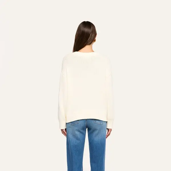 L'Agence Paxton Oversized Pullover - Ivory