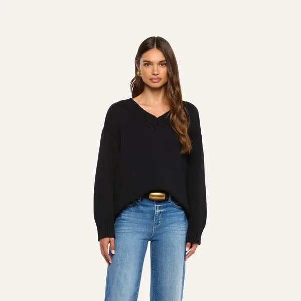 L'Agence Paxton Oversized Pullover - Black