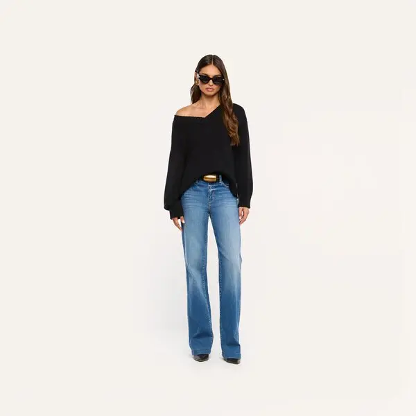 L'Agence Paxton Oversized Pullover - Black