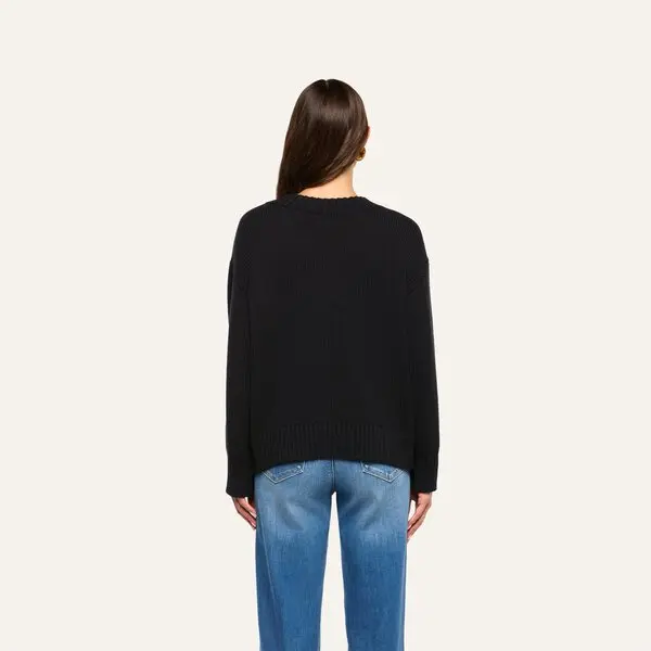 L'Agence Paxton Oversized Pullover - Black