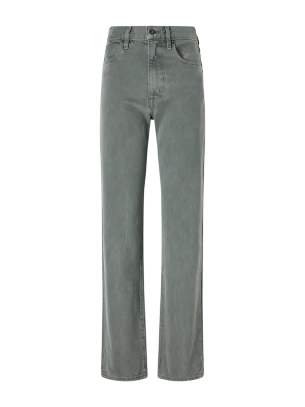 SLVRLAKE High-rise Straight-leg Jeans - Green