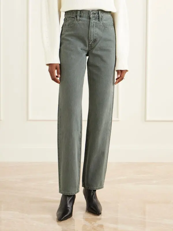 SLVRLAKE High-rise Straight-leg Jeans