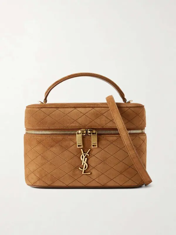 Saint Laurent Gaby Leather Mini Bag - Brown