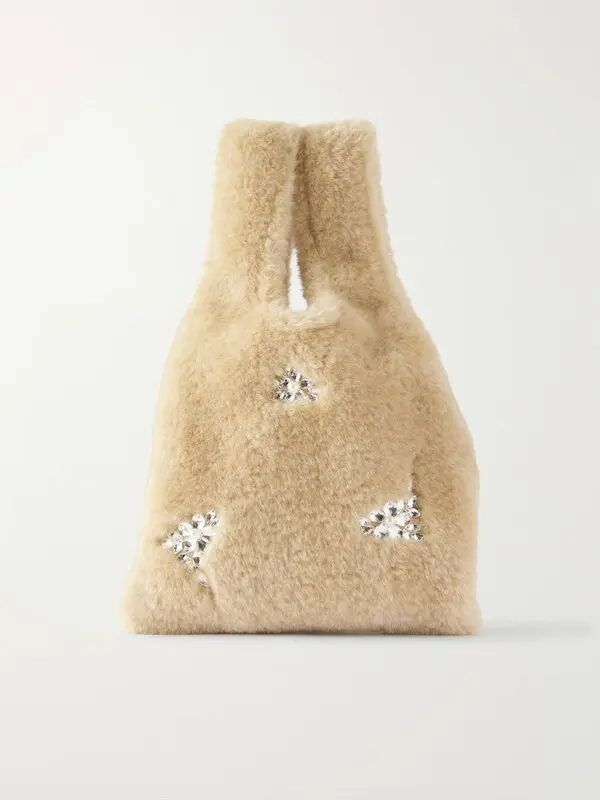 Simone Rocha Shearling-effect Shoulder Bag