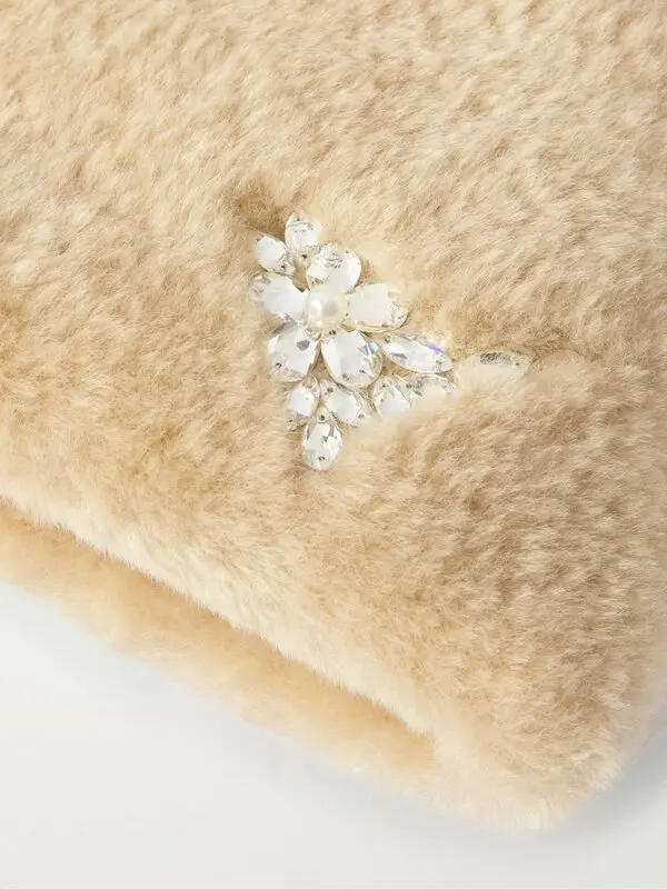 Simone Rocha Shearling-effect Shoulder Bag