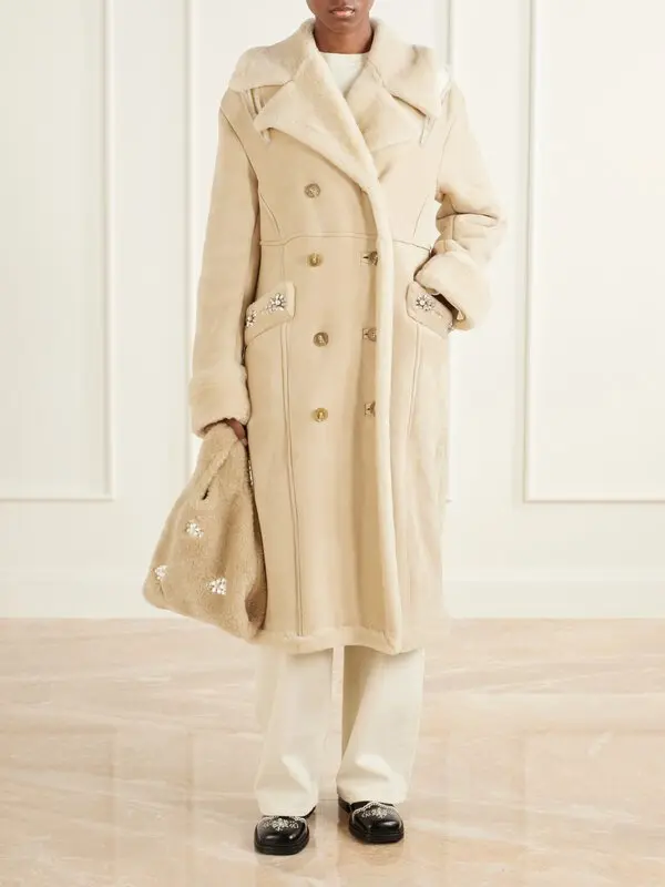 Simone Rocha Shearling-effect Shoulder Bag