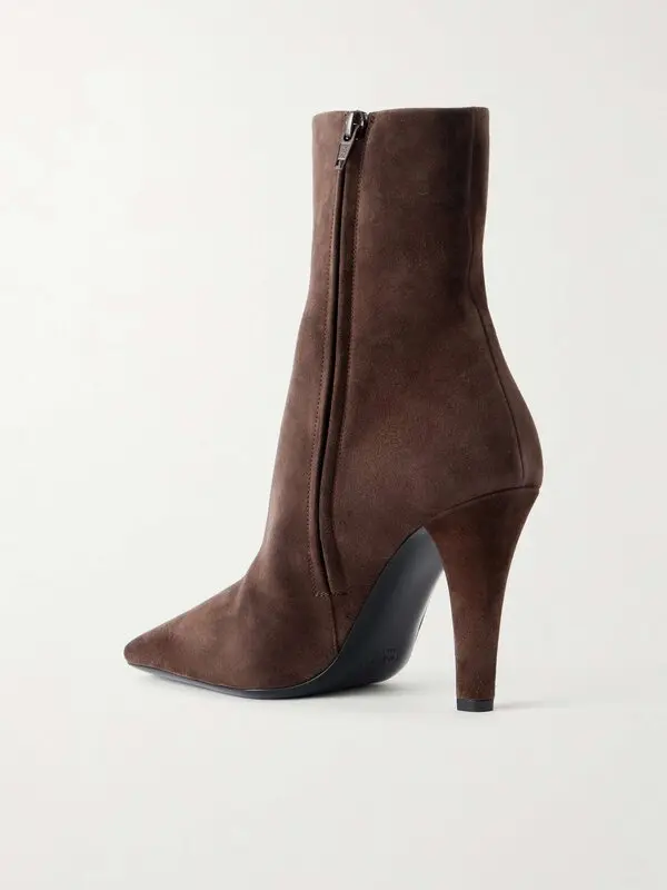 Saint Laurent Jill 95 Suede Ankle Boots