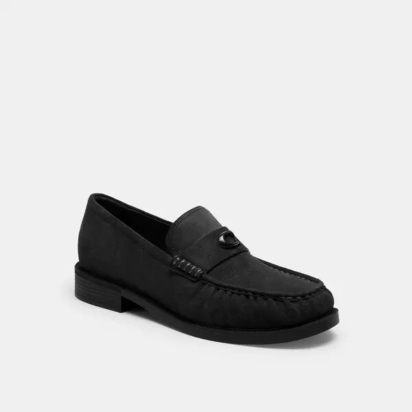 COACH Soft Loafer Shoes - Black