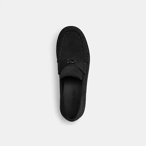 COACH Soft Loafer Shoes - Black
