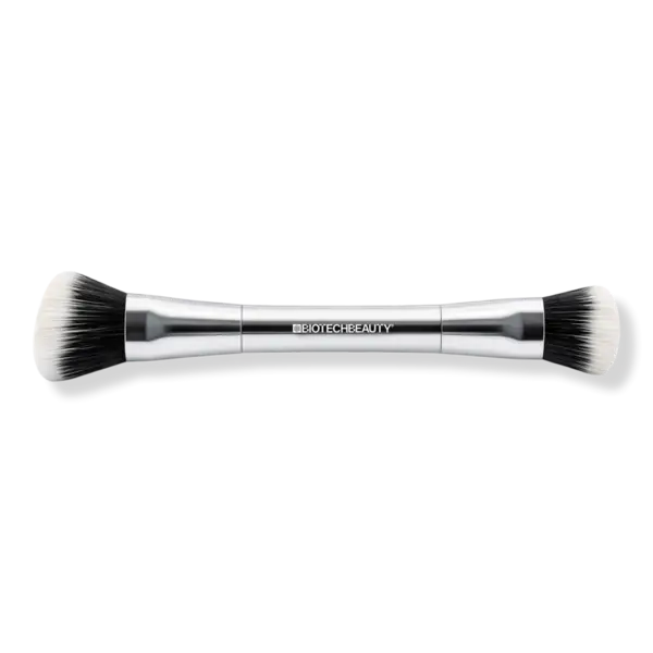 BIOTECHBEAUTY Biomeblend™ Dual-ended Sculpt + Blend Cheek Brush With Antimicrobial Fibers - One-color