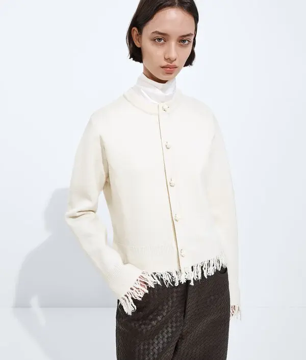 Bottega Veneta Wool Felted Cardigan