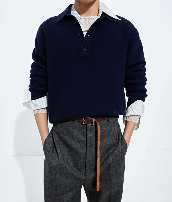 Bottega Veneta Wool Polo Sweater