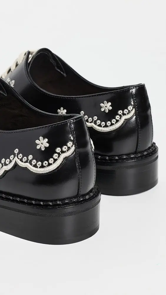 Simone Rocha Floral Lace Brogues