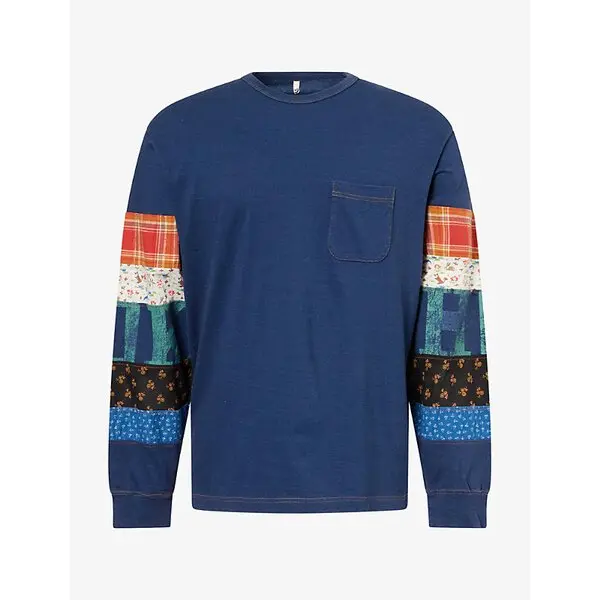 KHOKI Patch Long-sleeve Cotton Top