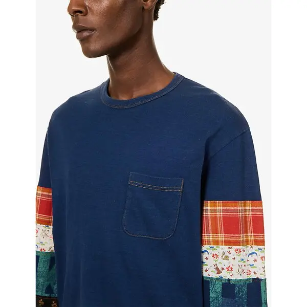 KHOKI Patch Long-sleeve Cotton Top