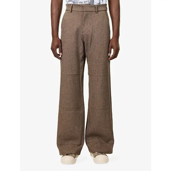 BASKETCASE Dagger Wide-leg Woven Trousers