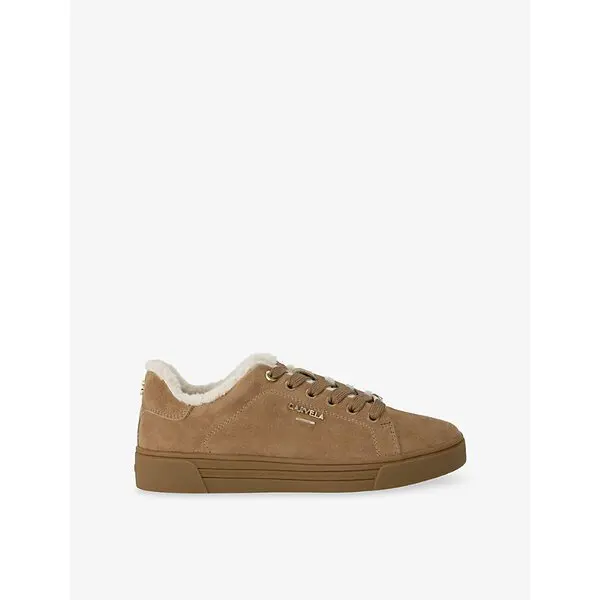 Carvela Daze Warm Lined Suede Trainers - Camel