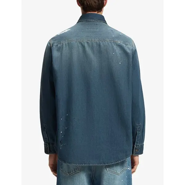 Hugo Distressed-effect Denim Shirt
