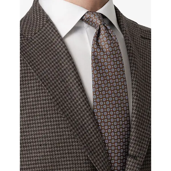 Eton Medallion-print Silk Tie