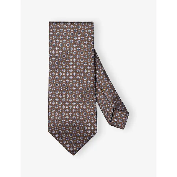 Eton Medallion-print Silk Tie