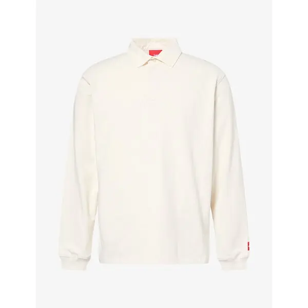 The North Face Red Box Rugby Long-sleeve Cotton-stretch Shirt