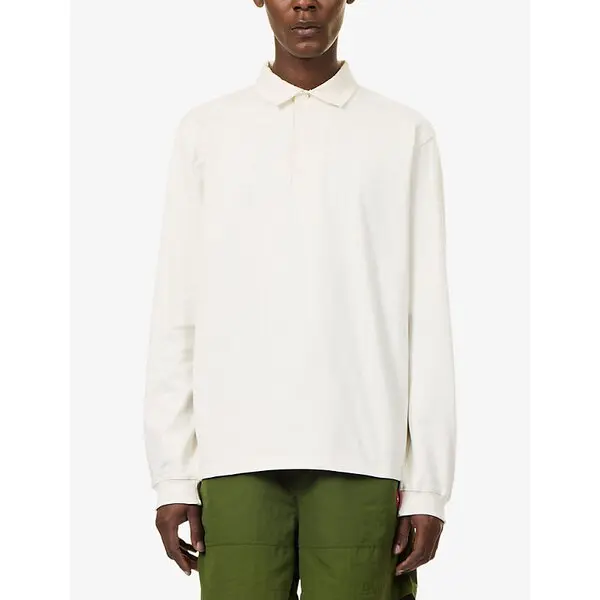 The North Face Red Box Rugby Long-sleeve Cotton-stretch Shirt