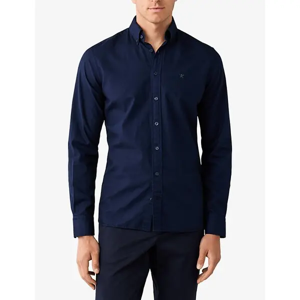 HACKETT Tailored-fit Garment-dyed Cotton Oxford Shirt