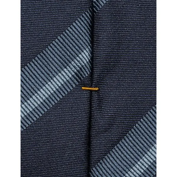 Eton Striped Woven Shantung Silk Tie