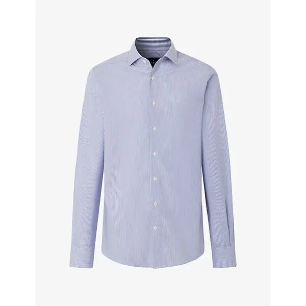 HACKETT Bengal Tailored-fit Stretch-cotton Shirt Xxl