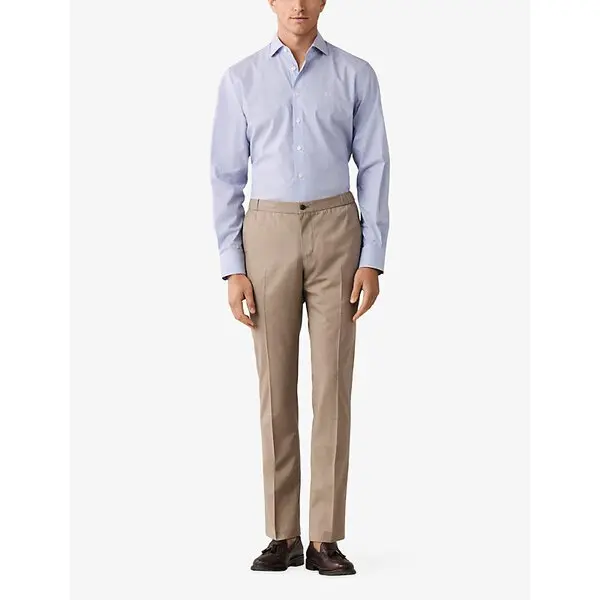 HACKETT Bengal Tailored-fit Stretch-cotton Shirt Xxl