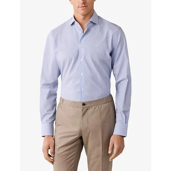 HACKETT Bengal Tailored-fit Stretch-cotton Shirt Xxl