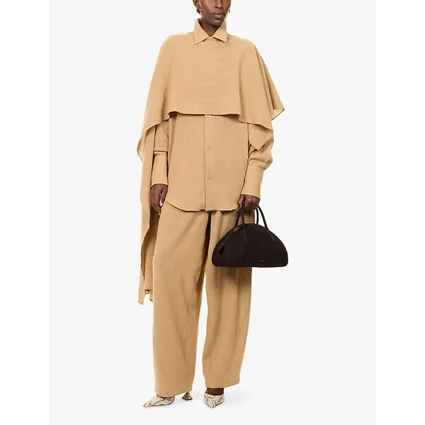 DARKPARK Georgia Detachable Scarf Cashmere And Wool Shirt