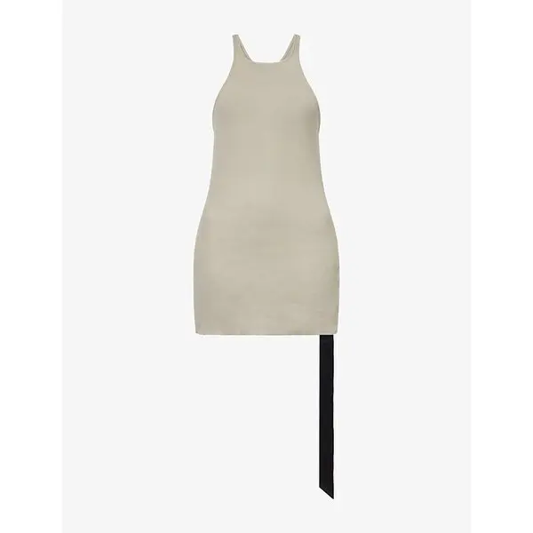 Rick Owens Racerback Cotton Tank Top - Mineral