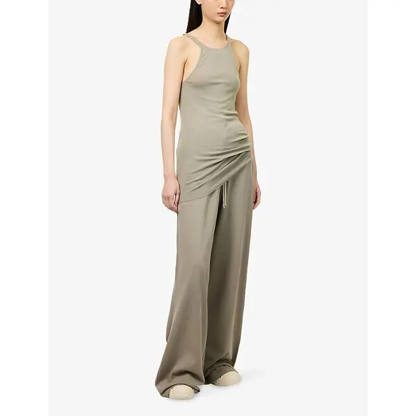 Rick Owens Racerback Cotton Tank Top - Mineral